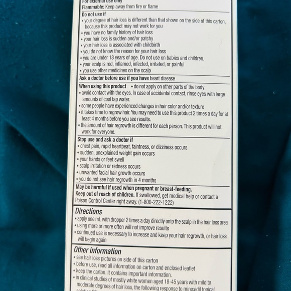 Hers | Hair | Never Been Opened Hers Minoxidil Topical Solution | Poshmark